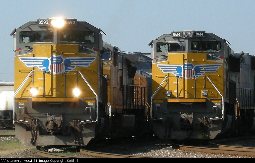 UP 8592 and 8614